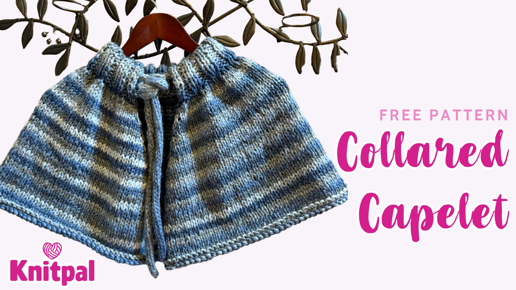 Collared Capelet - Free Knitting Wrap Pattern